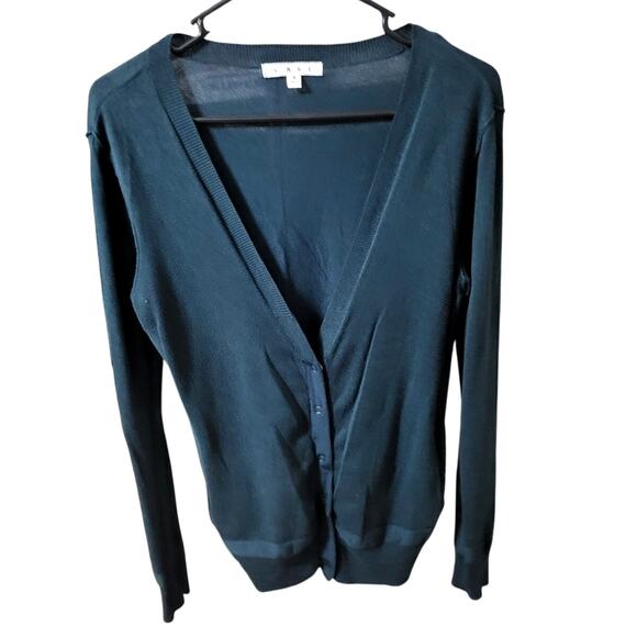 CAbi | Sweaters | Cabi Bluegreen Front Snap Cardigan Sweater Small ...